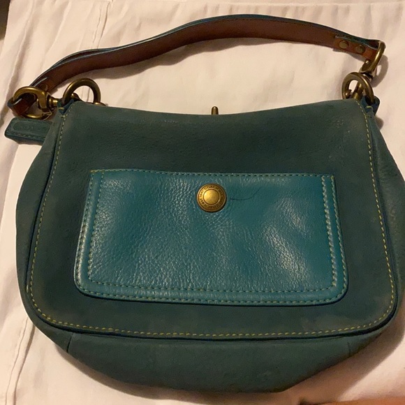 Coach | Bags | Vintage Coach Turquoise Blue Bag | Poshmark